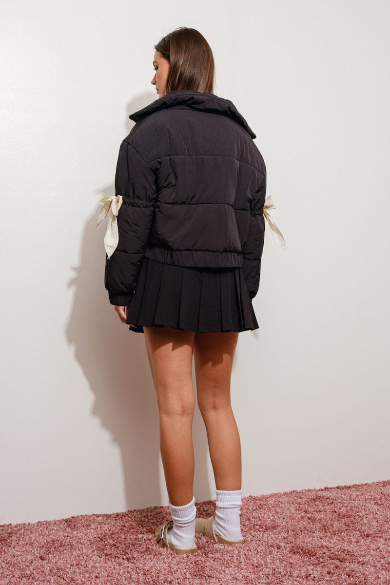 Beatrice Bow Puffer Jacket – Mure + Grand