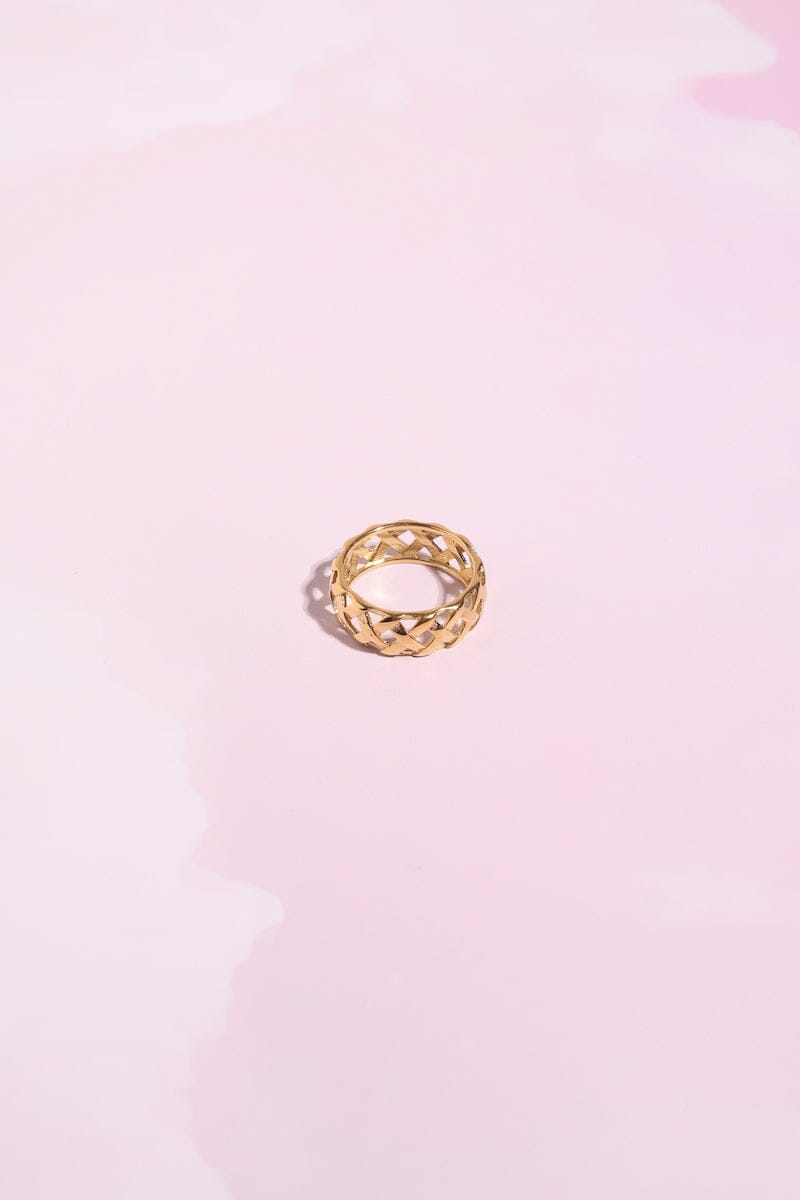 Pie Crust Criss Cross Stacking Ring | Order Now | Mure + Grand